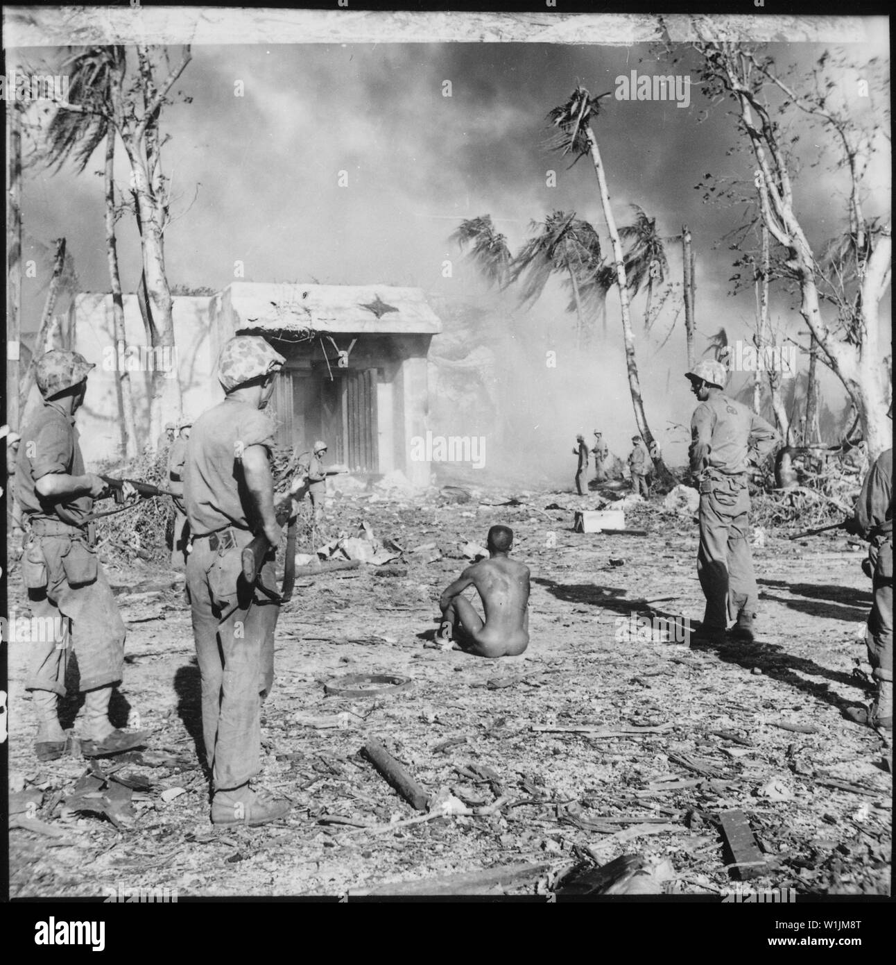 Battle of the marshall islands Black and White Stock Photos & Images ...