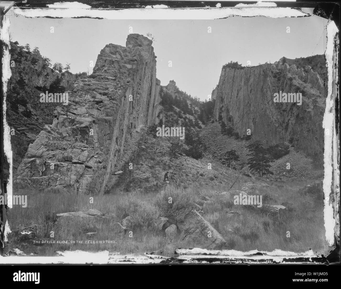 The Devil's Slide, on the Yellowstone Stock Photo - Alamy