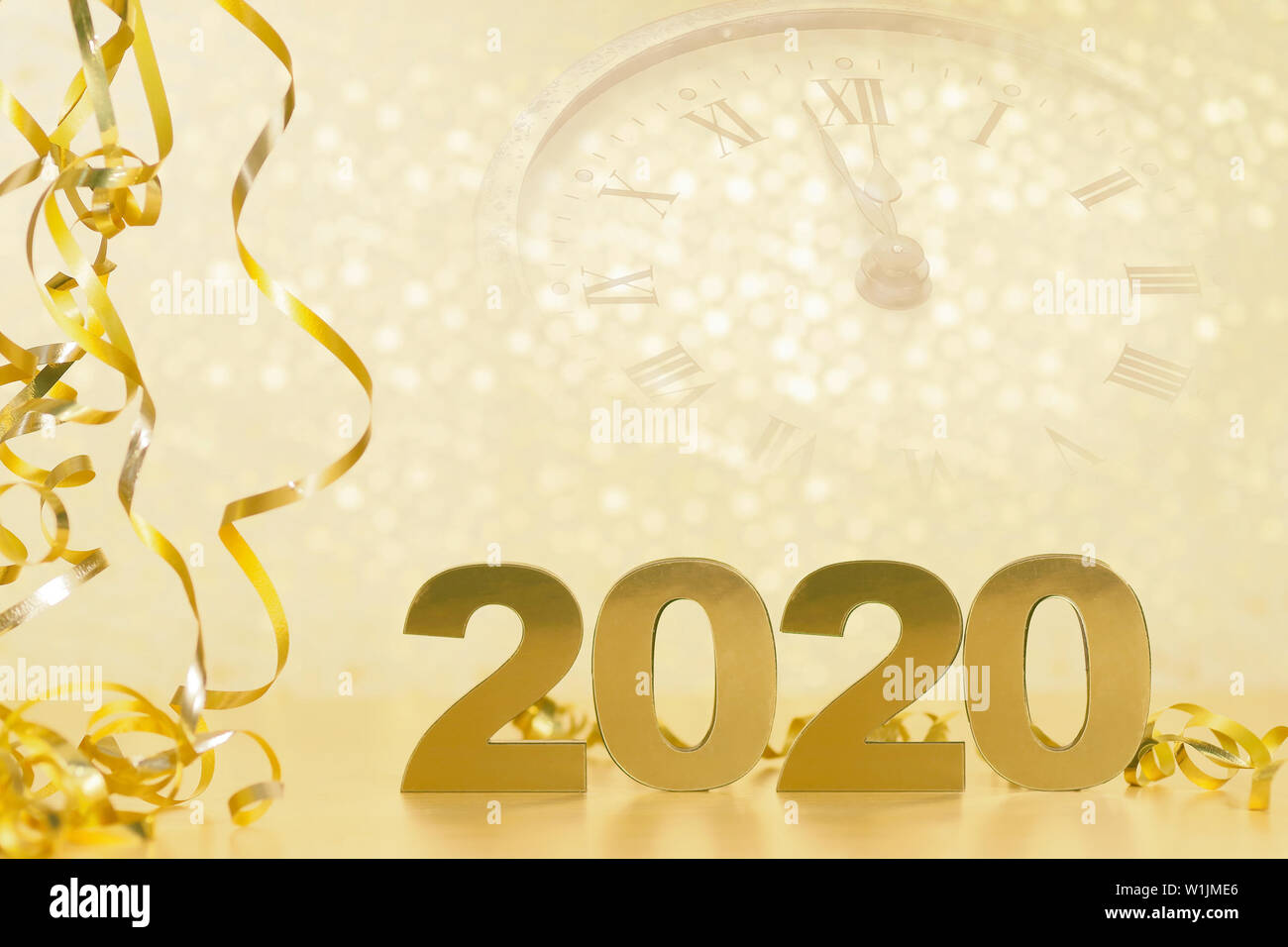 Happy New Year 2020. Symbol from number 2020 on wooden background Stock ...