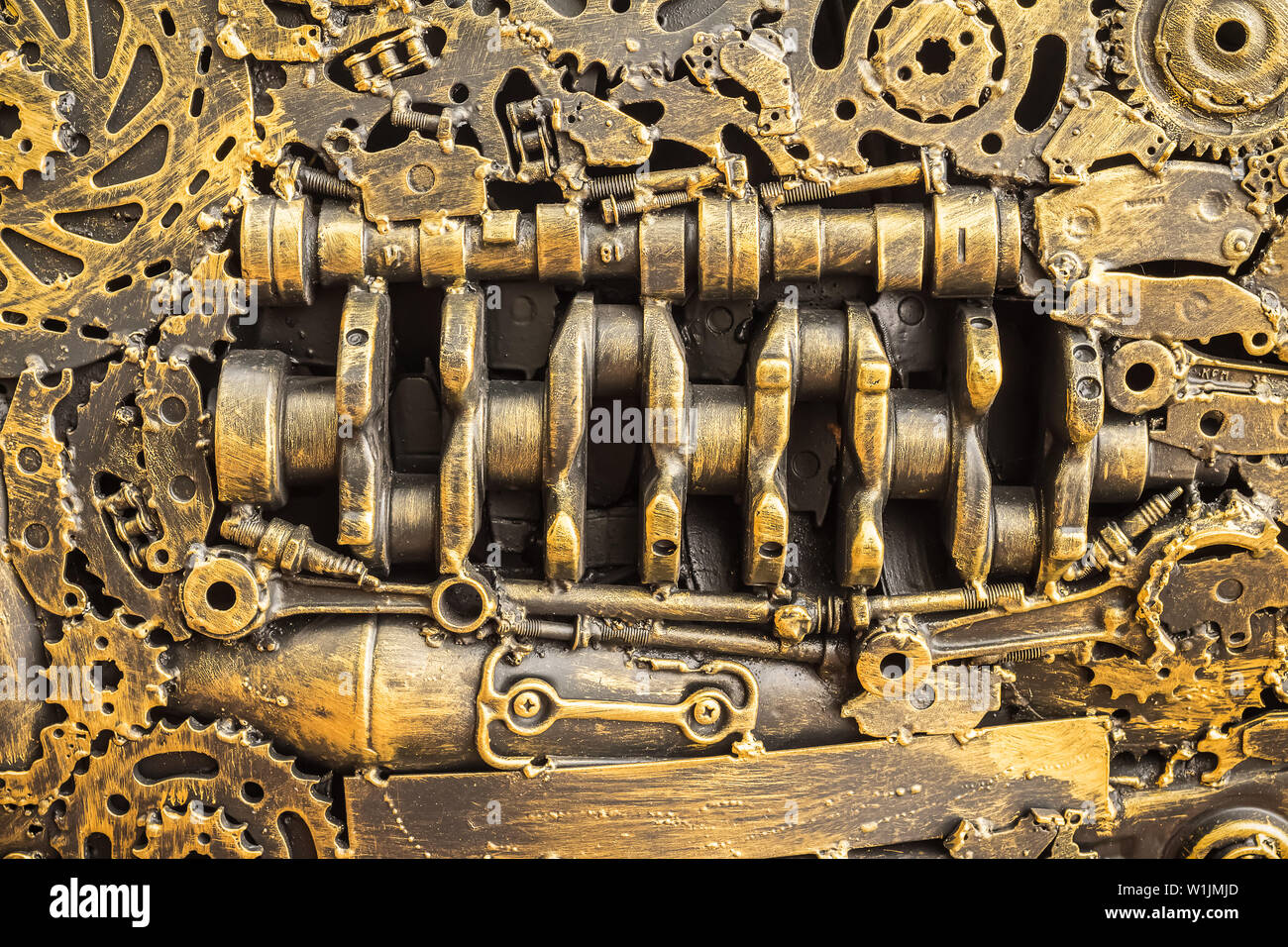 Background metal vintage machinery Stock Photo - Alamy