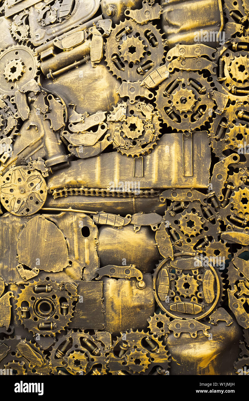 Background metal vintage machinery Stock Photo - Alamy