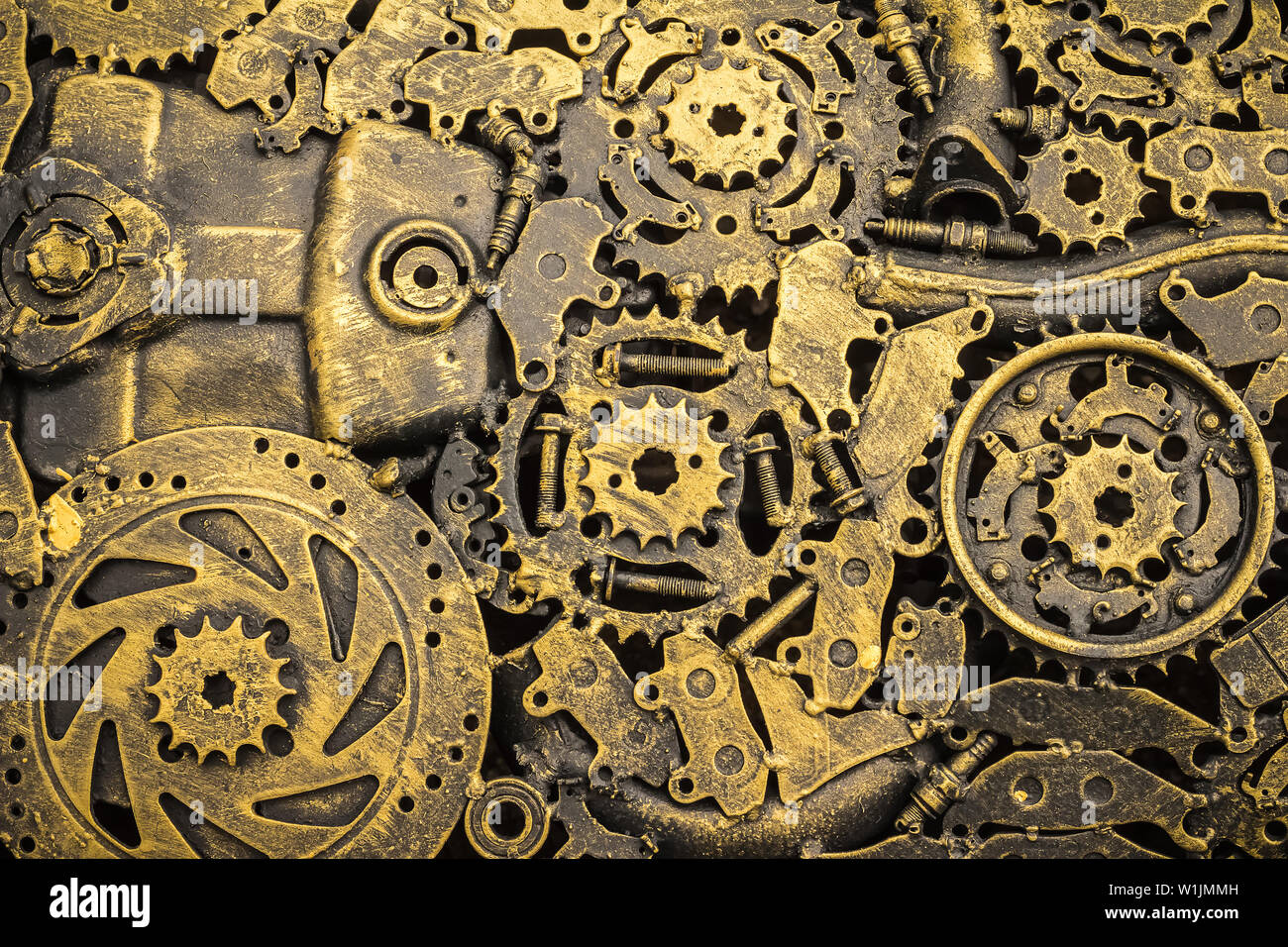 Background metal vintage machinery Stock Photo - Alamy
