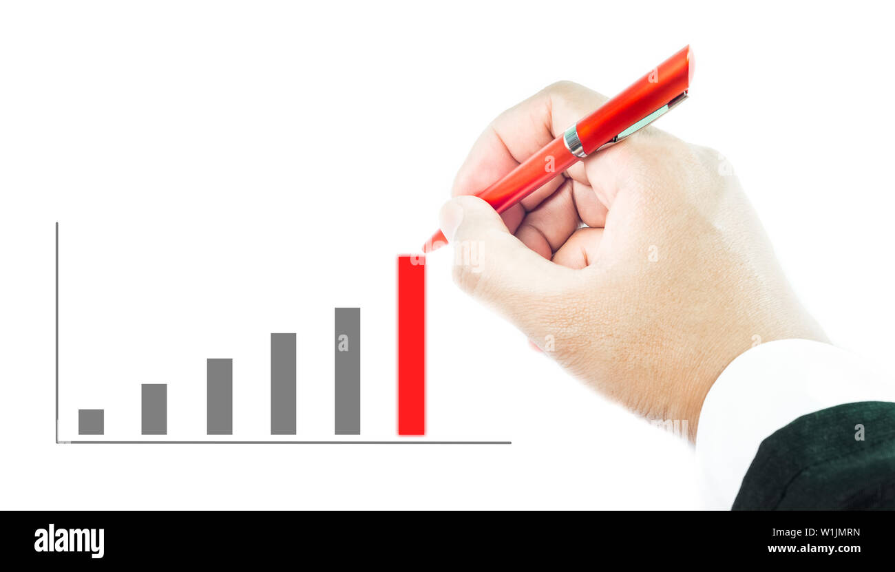 Line graph shares hi-res stock photography and images - Alamy