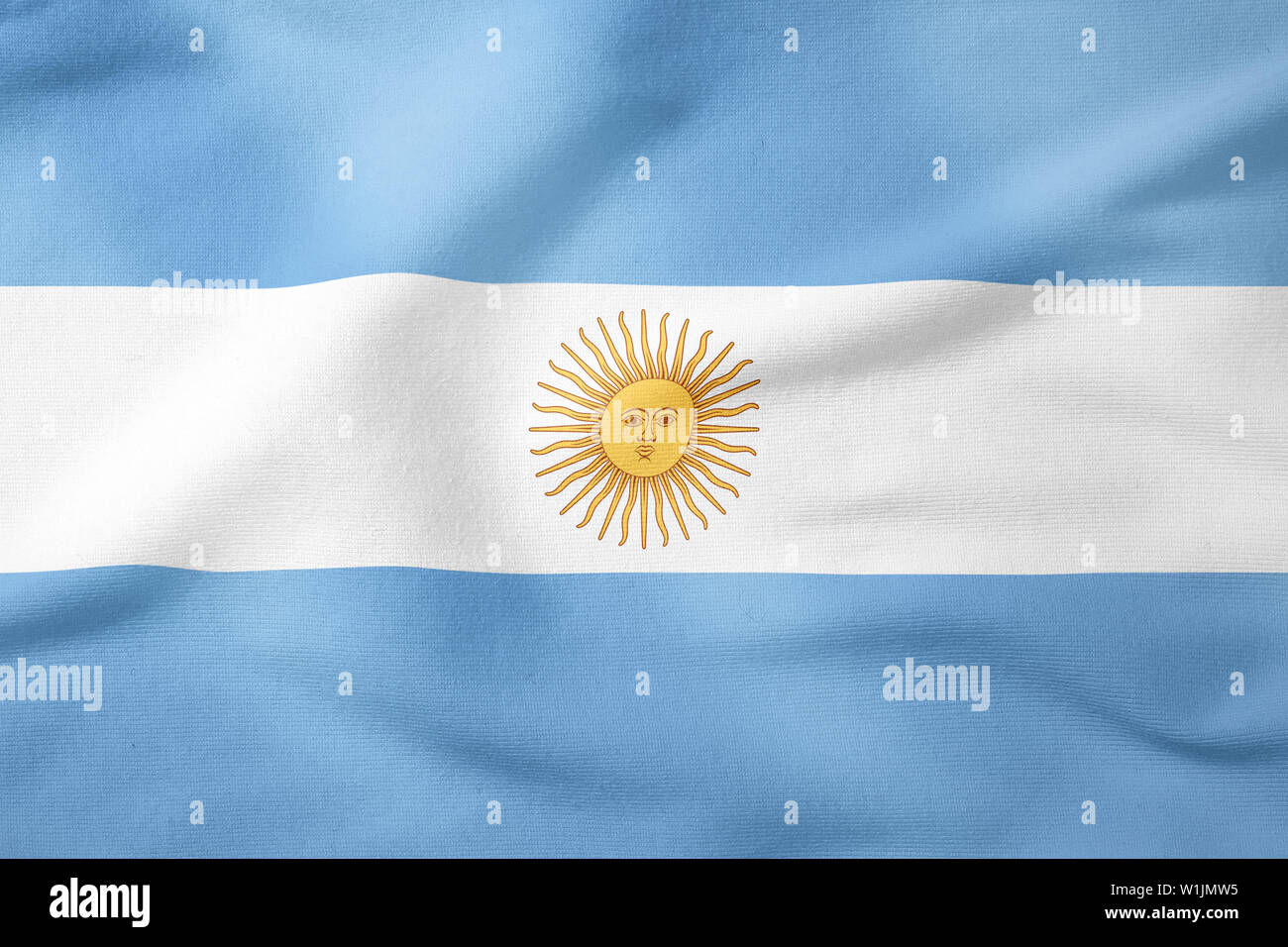 National Flag of Argentina - Rectangular Shape patriotic symbol Stock ...