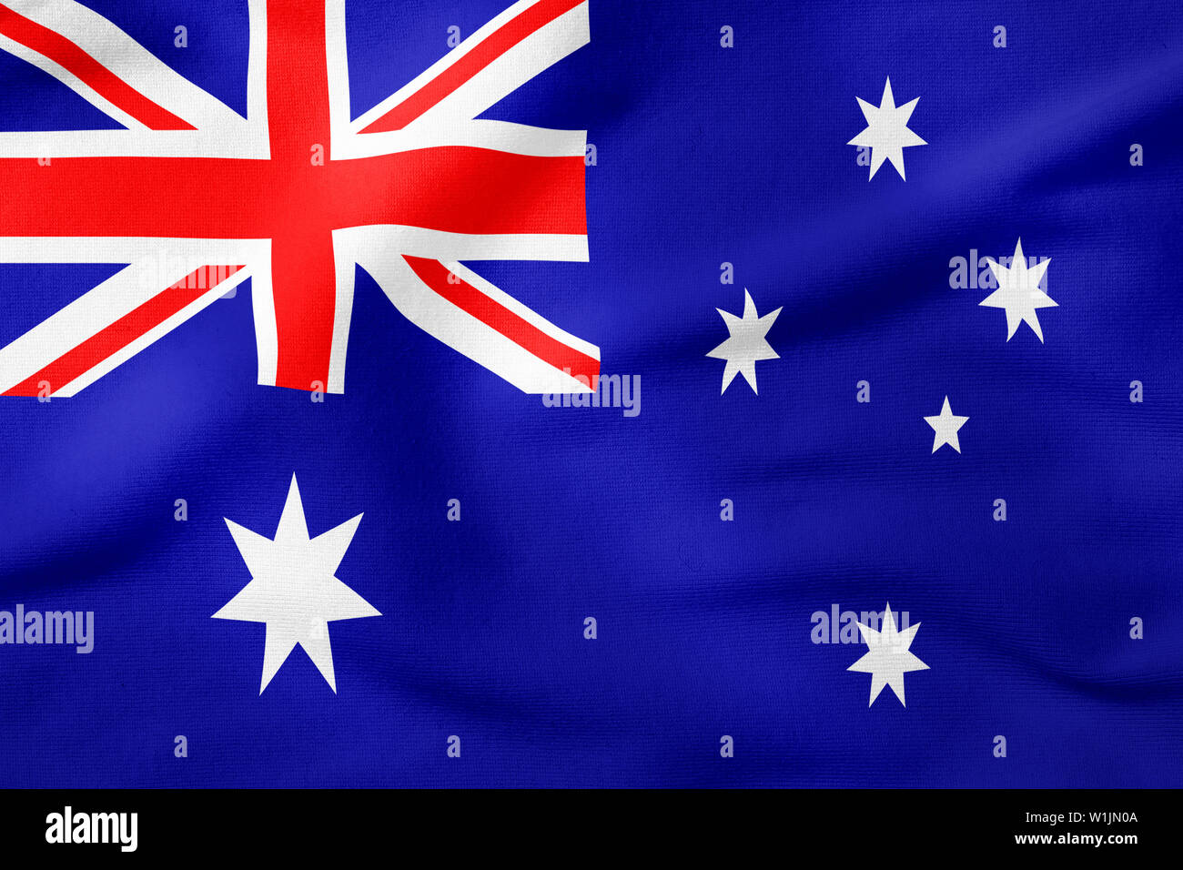 National Flag of Australia - Rectangular Shape patriotic symbol Stock ...