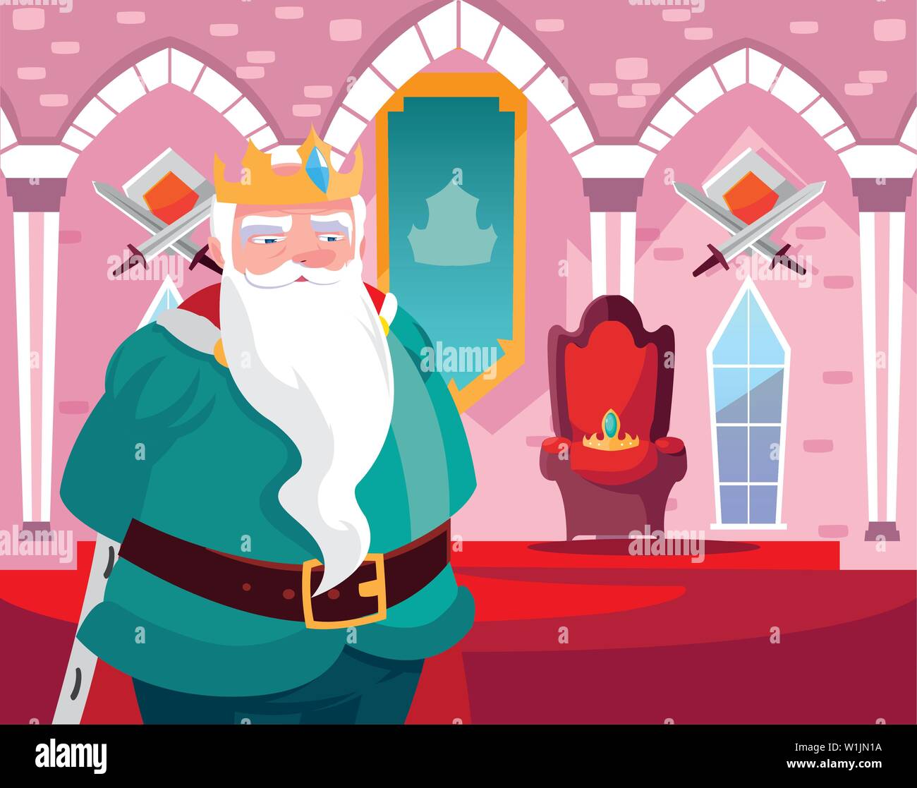 Magical beautiful view Stock Vector Images - Alamy