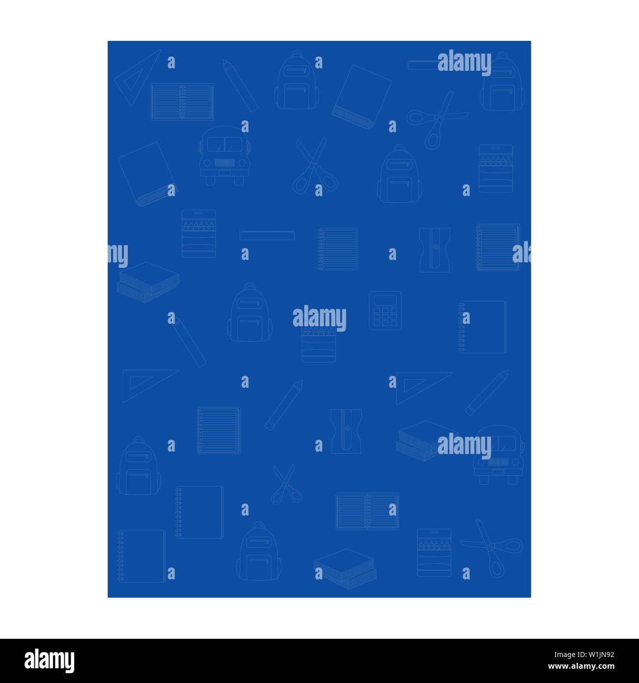 set of school supplies pattern background vector illustration design Stock Vector Image & Art ...