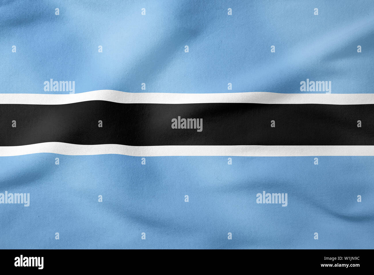 National Flag of Botswana - Rectangular Shape patriotic symbol Stock ...