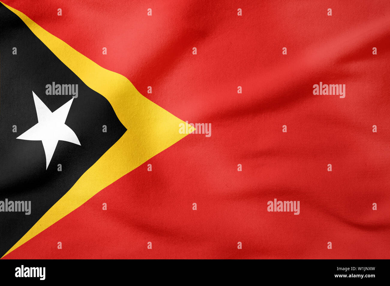 National Flag of East Timor - Rectangular Shape patriotic symbol Stock ...