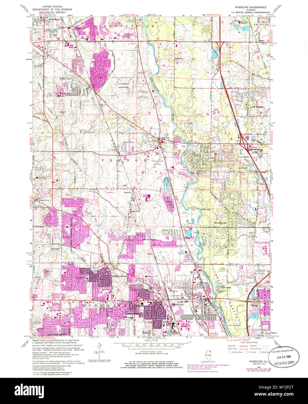 Map of wheeling hi-res stock photography and images - Alamy