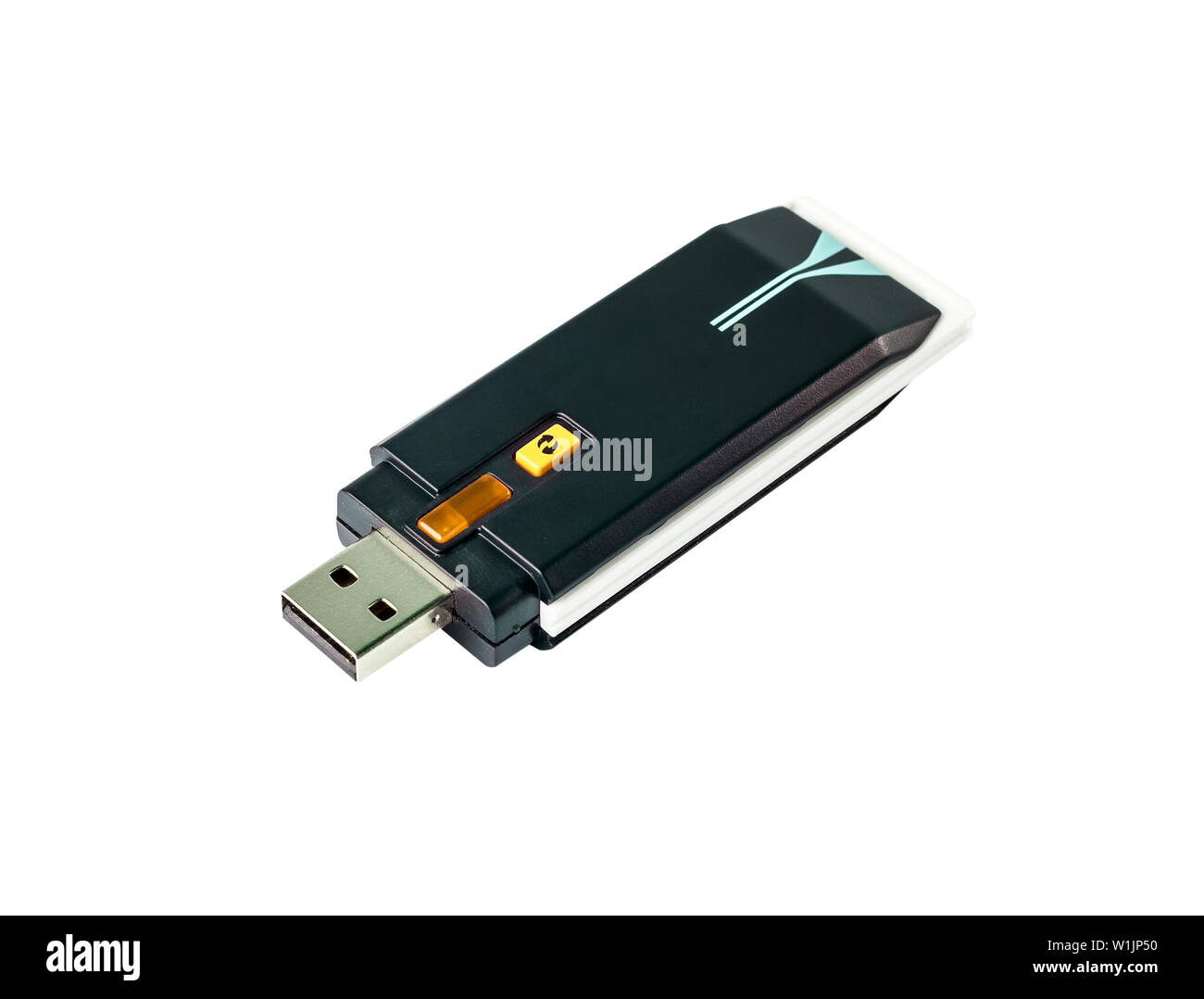 Wi-Fi Wireless USB Adapter isolated on white background Stock Photo - Alamy