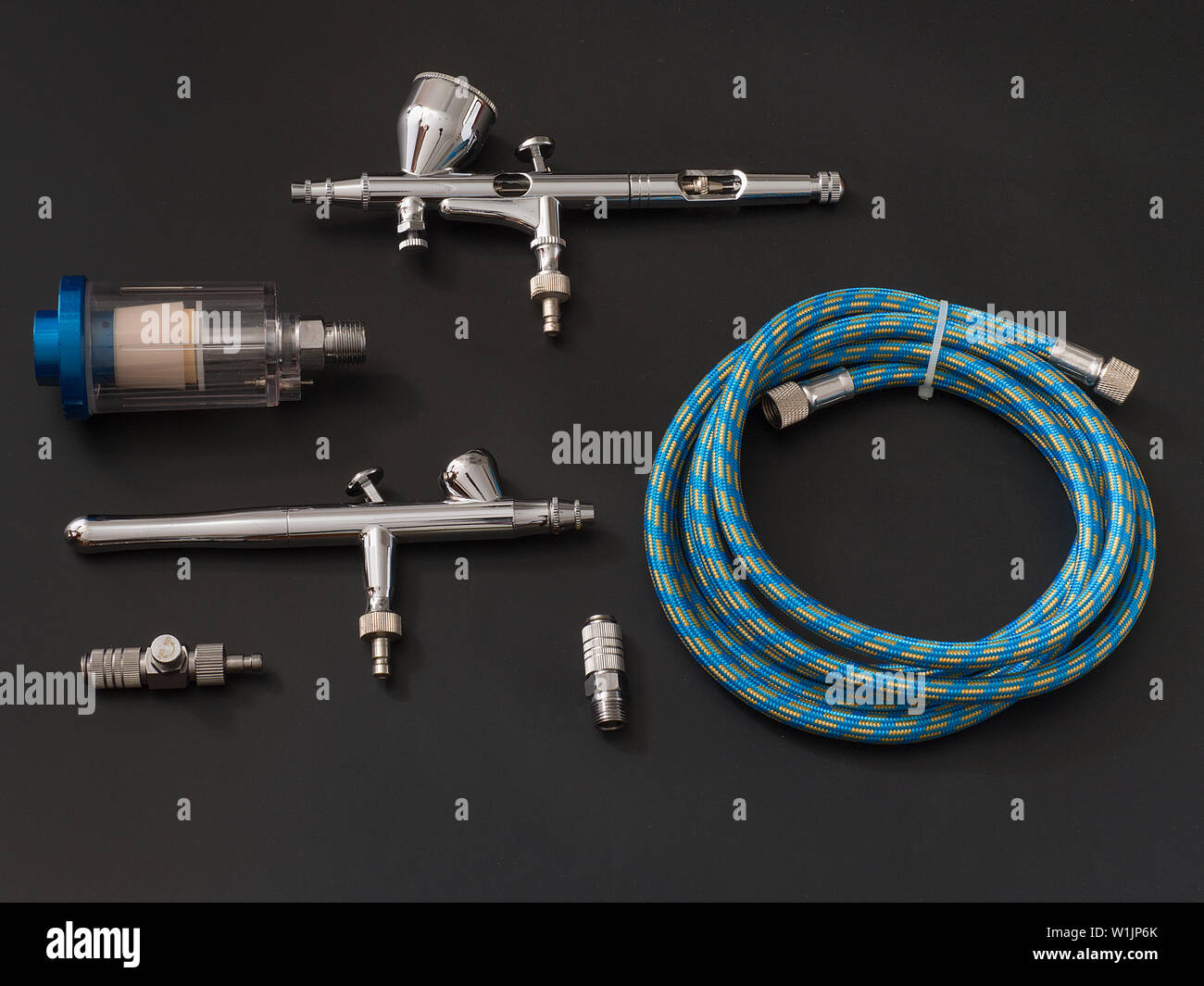 different airbrushes and connections Stock Photo - Alamy