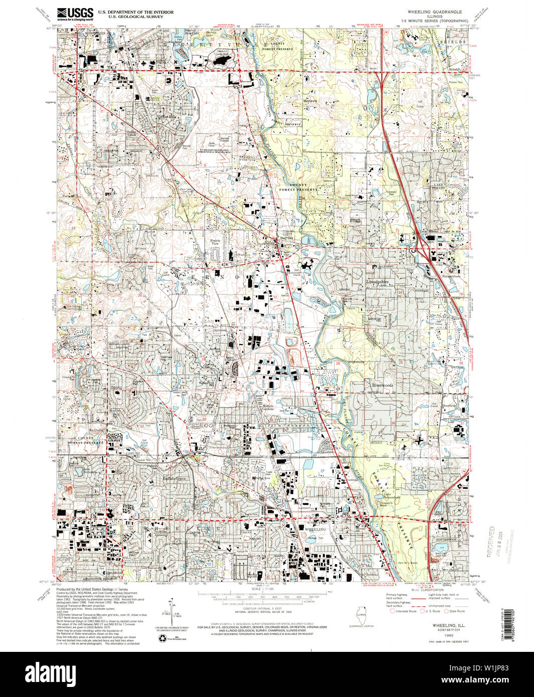 Map of wheeling hi-res stock photography and images - Alamy