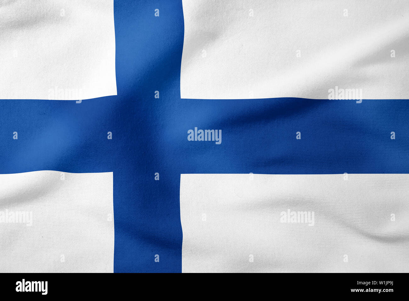 National Flag of Finland - Rectangular Shape patriotic symbol Stock ...