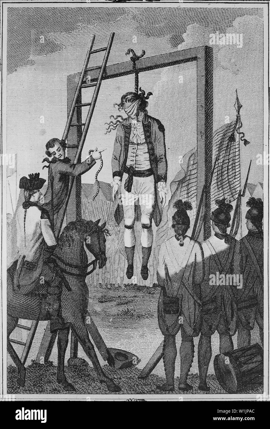 The unfortunate death of Major Andre, 10/02/1780 - 10/02/1780 Stock ...