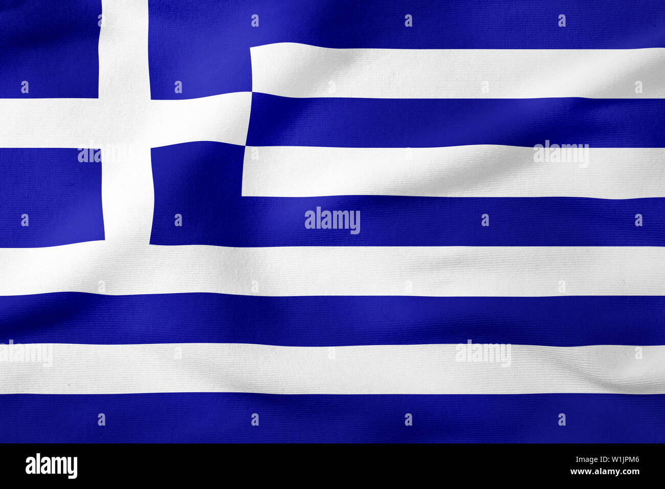 National Flag of Greece - Rectangular Shape patriotic symbol Stock ...