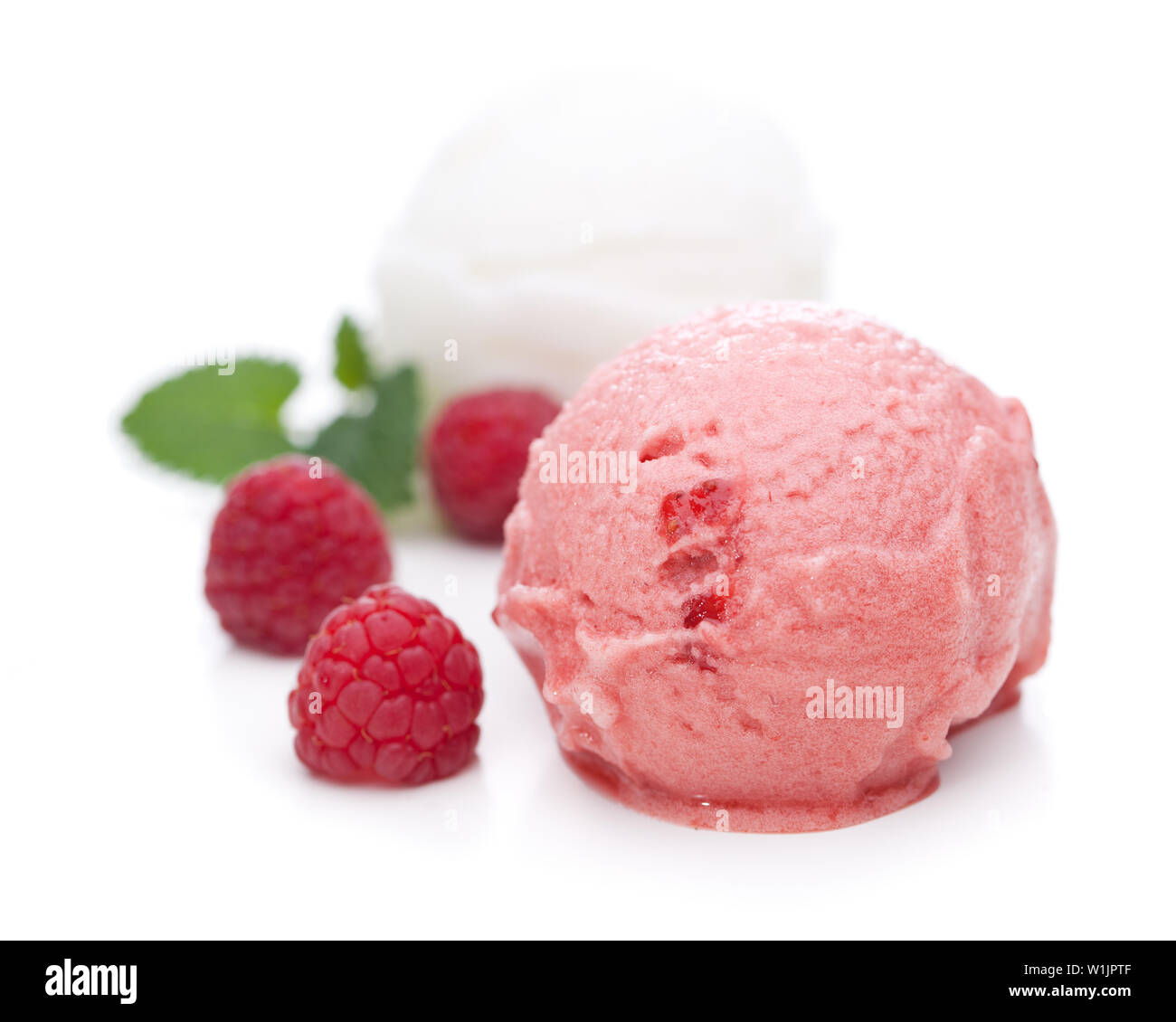 Ice cream natural fruits Cut Out Stock Images & Pictures - Alamy