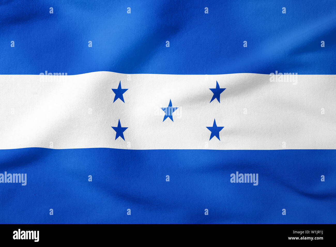 National Flag of Honduras - Rectangular Shape patriotic symbol Stock ...