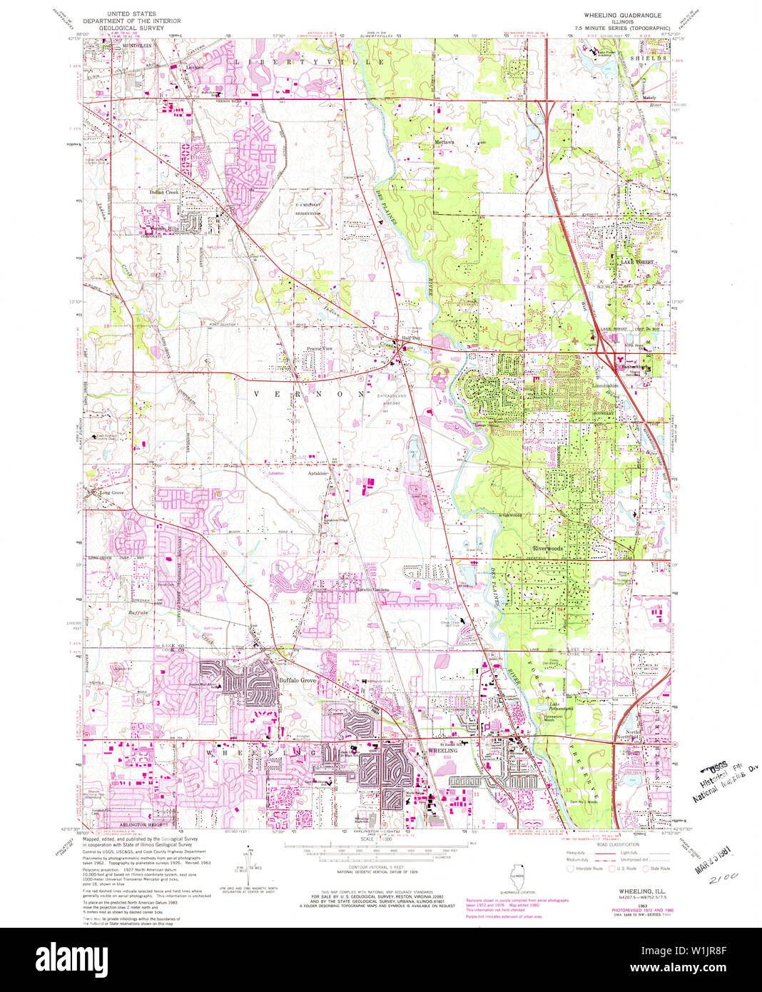 Map of wheeling Cut Out Stock Images & Pictures - Alamy