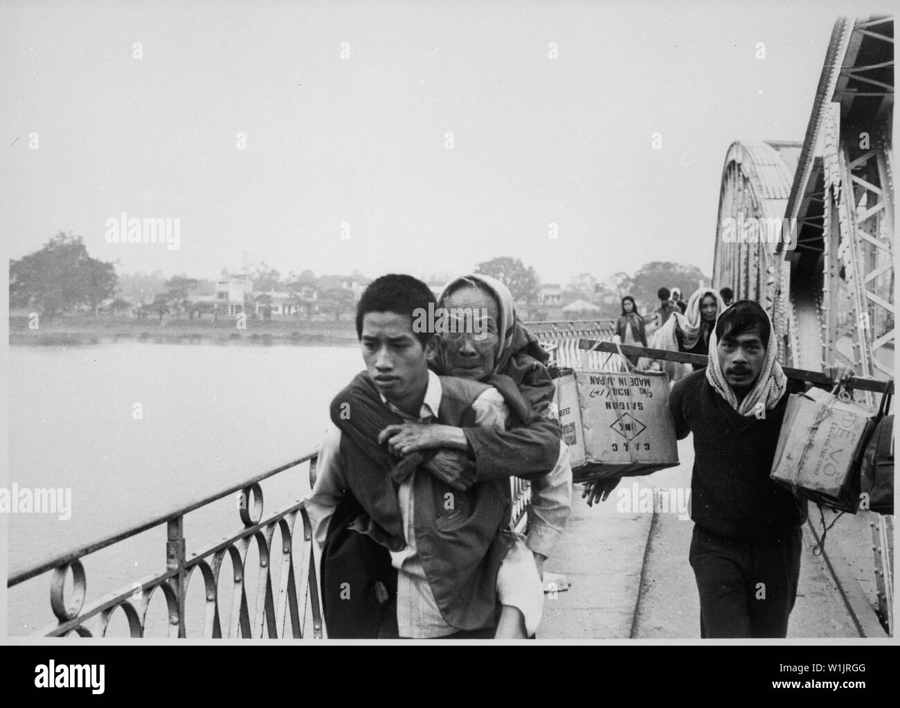 This bridge over the Perfume River in Hue was still standing as these ...