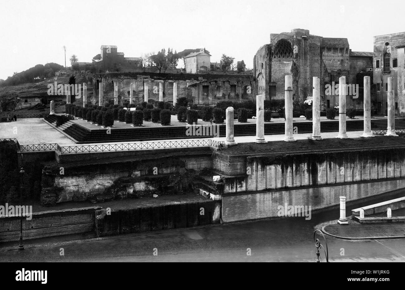 rome, temple of venus and rome, 1930 Stock Photo - Alamy