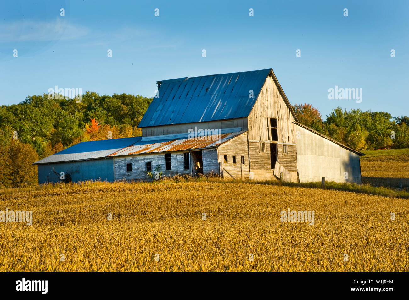 The colors and landscape of autumn envelopes a scenic old Wisconsin ...