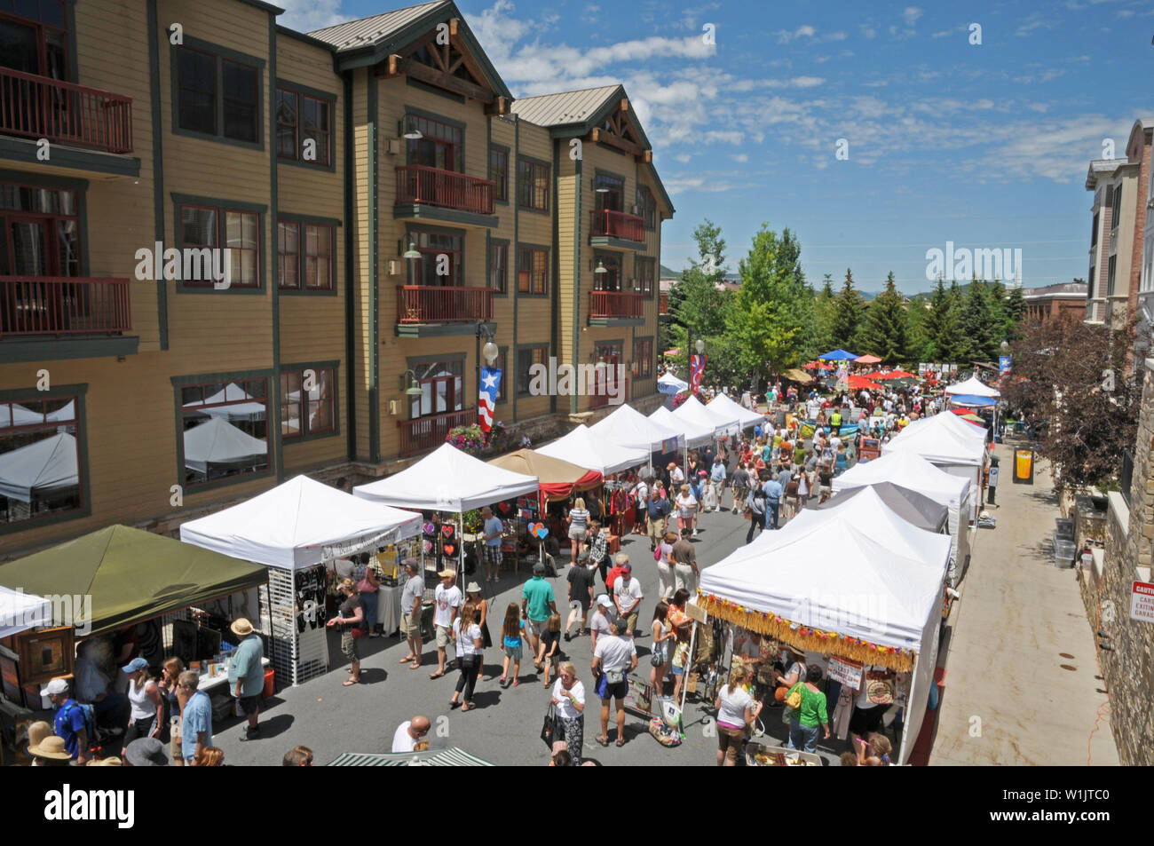Crowds pack Park City, Utah's Main Street in Old Town for the weekly ...