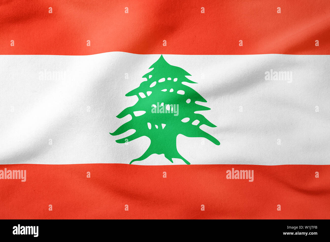 National Flag of Lebanon - Rectangular Shape patriotic symbol Stock ...