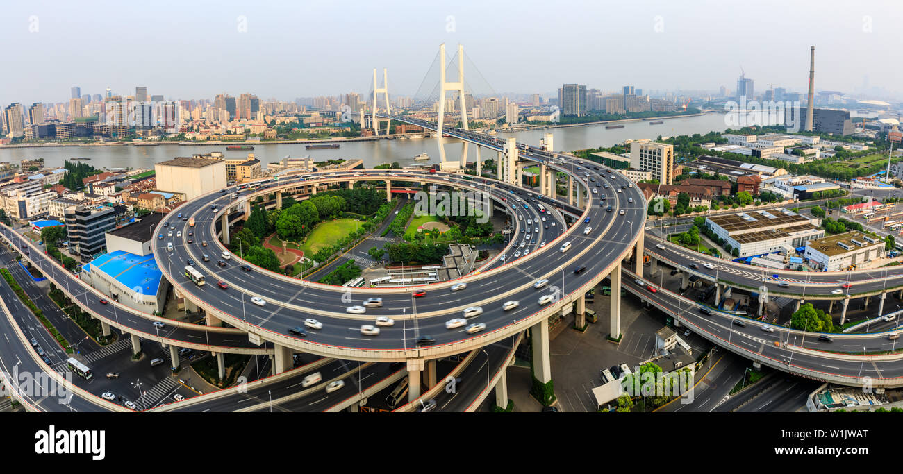 Nanpu bridge and huangpu river hi-res stock photography and images - Alamy