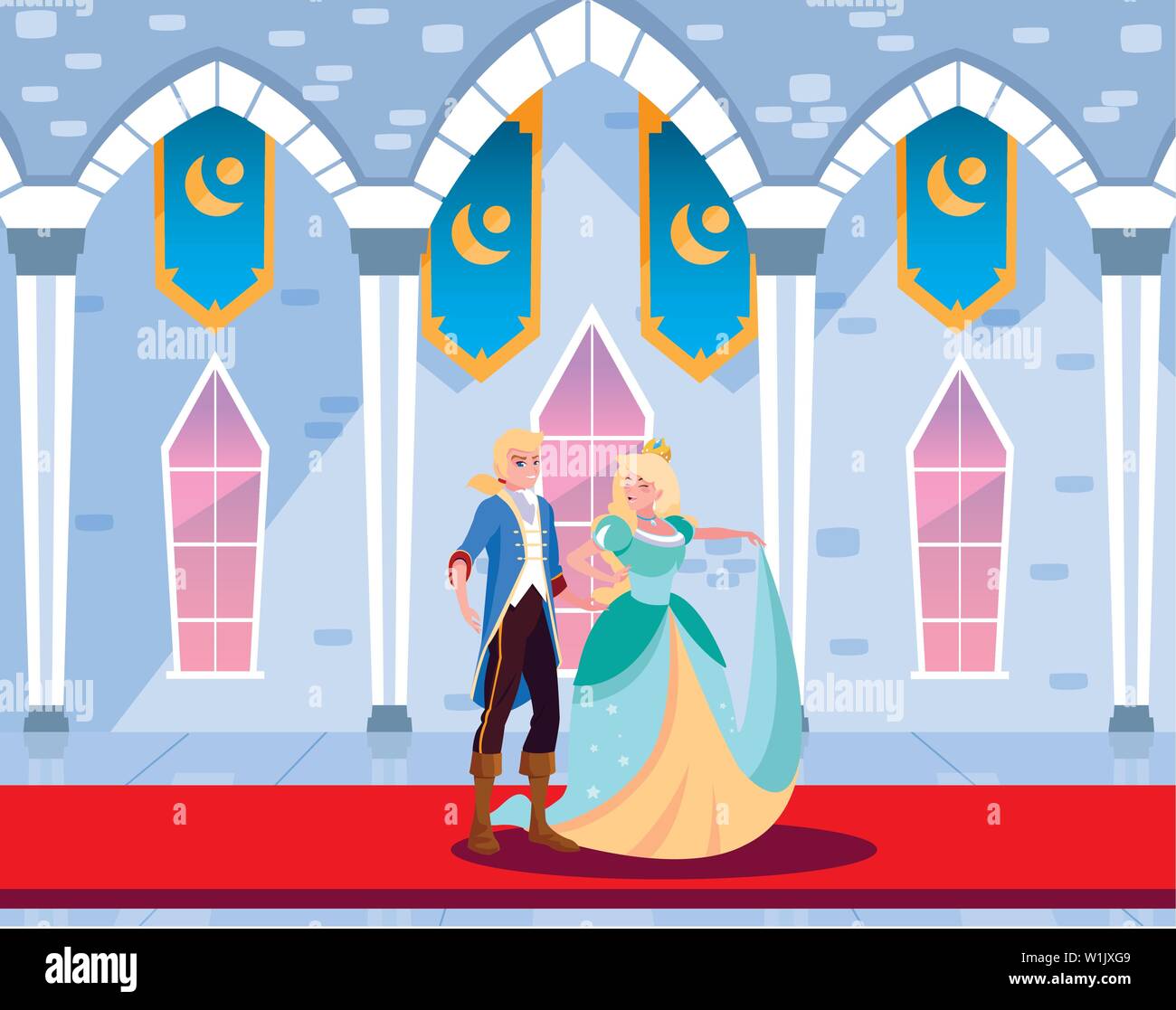 Inside old medieval castle tower Stock Vector Images - Alamy