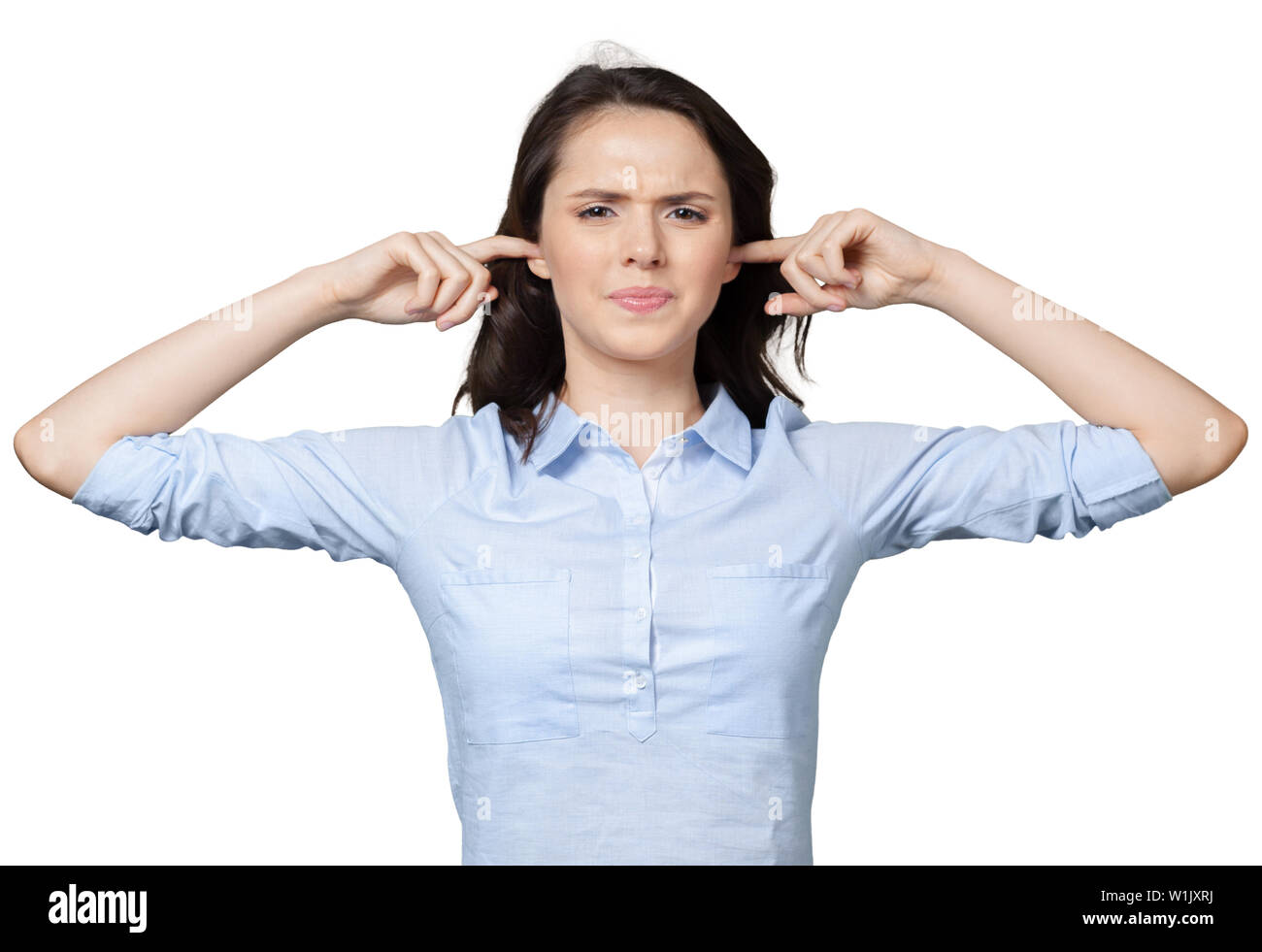 Fingers in ears hi-res stock photography and images - Alamy