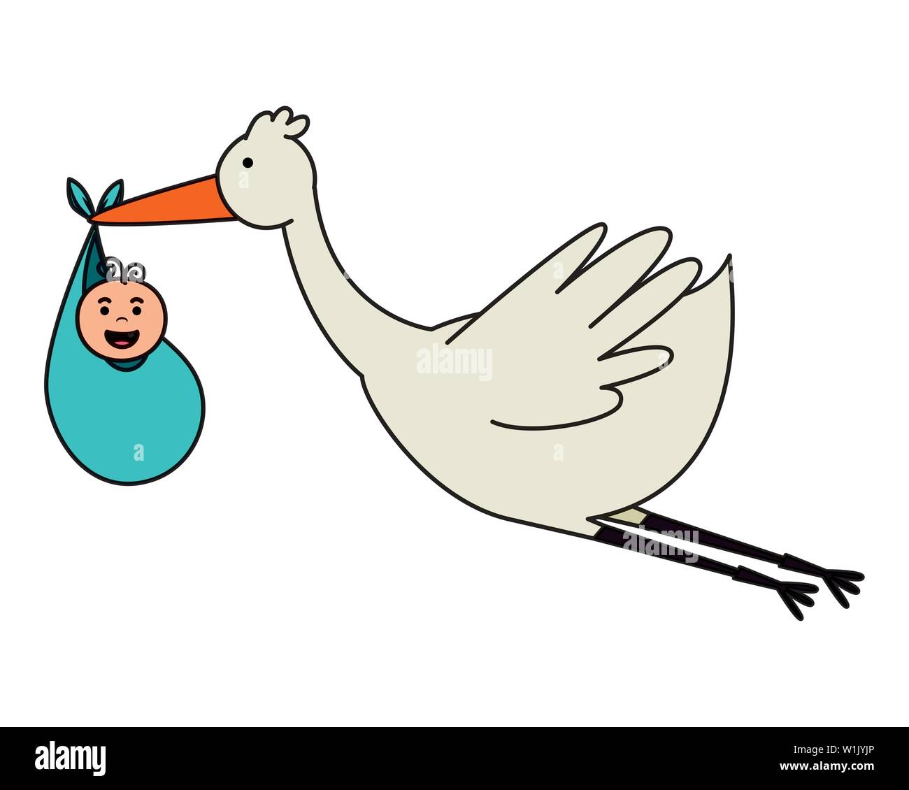 Stork Face Stock Vector Images - Alamy