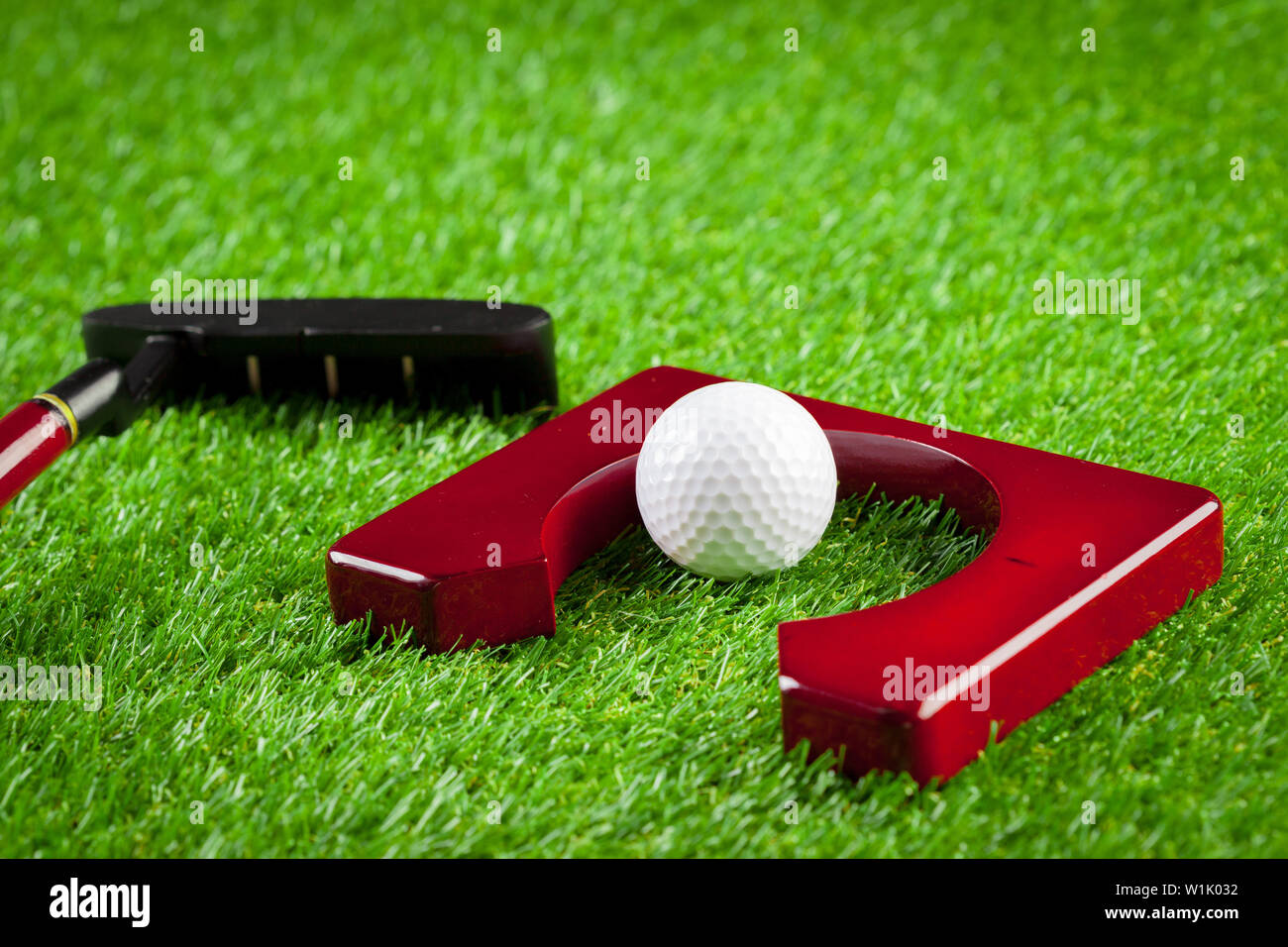 Mini golf equipment Stock Photo - Alamy