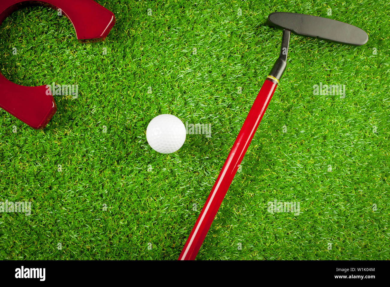Mini golf equipment Stock Photo - Alamy