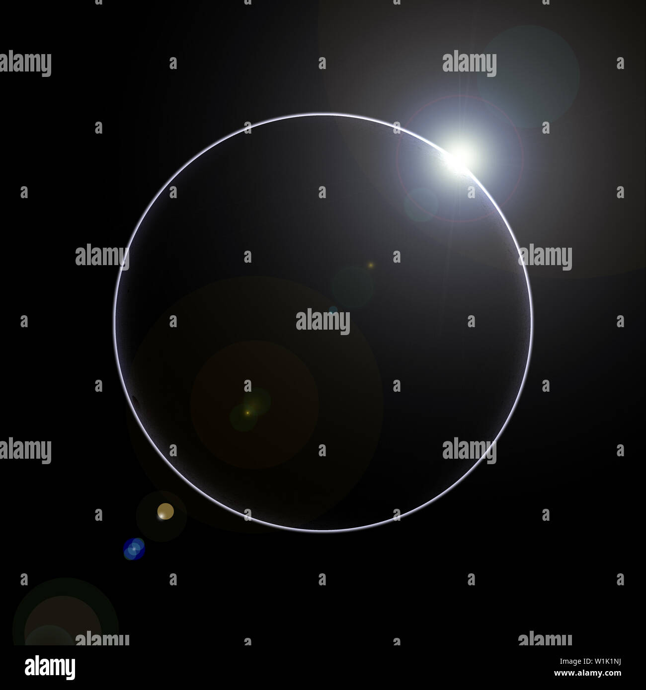 Rising Sun over the planet Stock Photo - Alamy