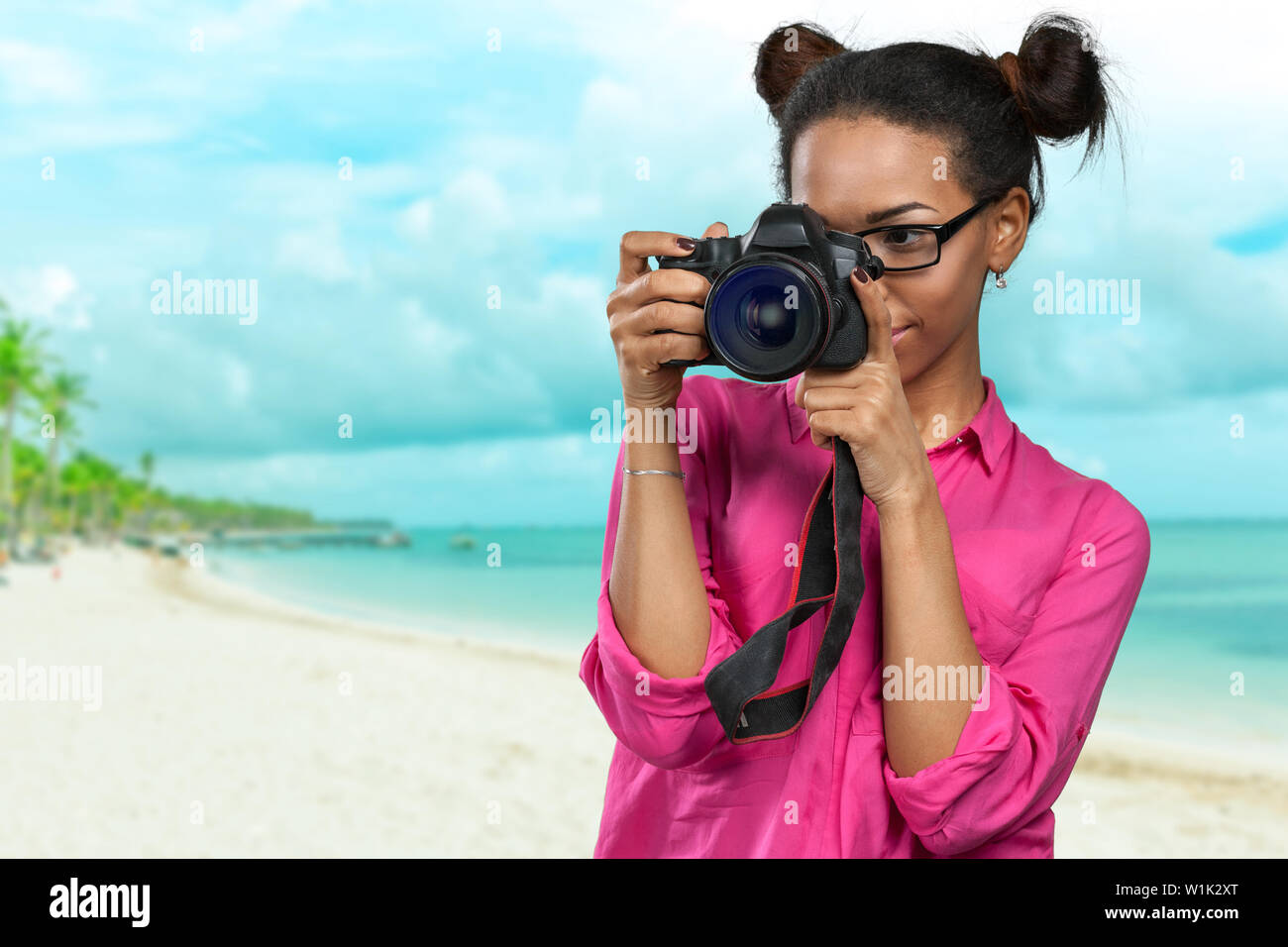 African American photographer Stock Photo - Alamy