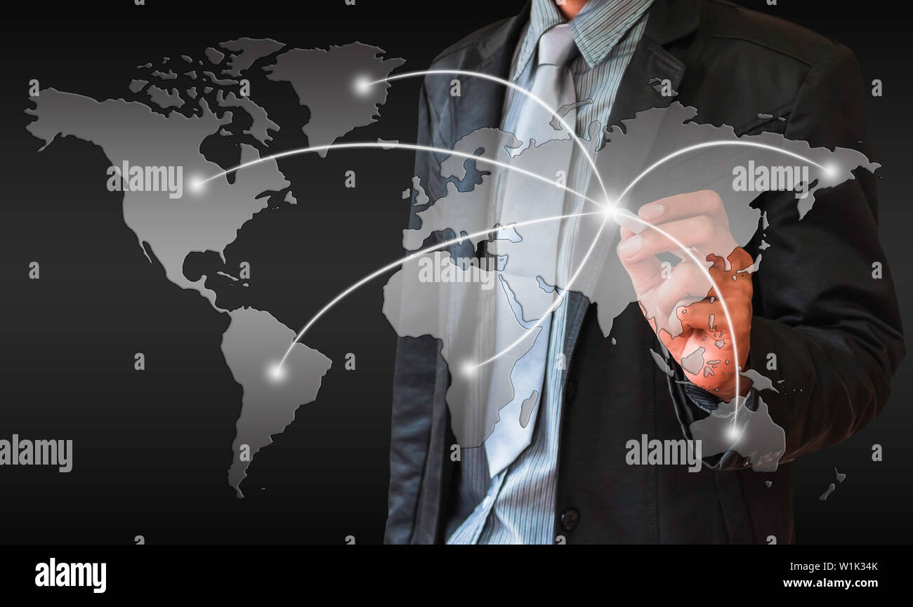 Business map world Stock Photo - Alamy