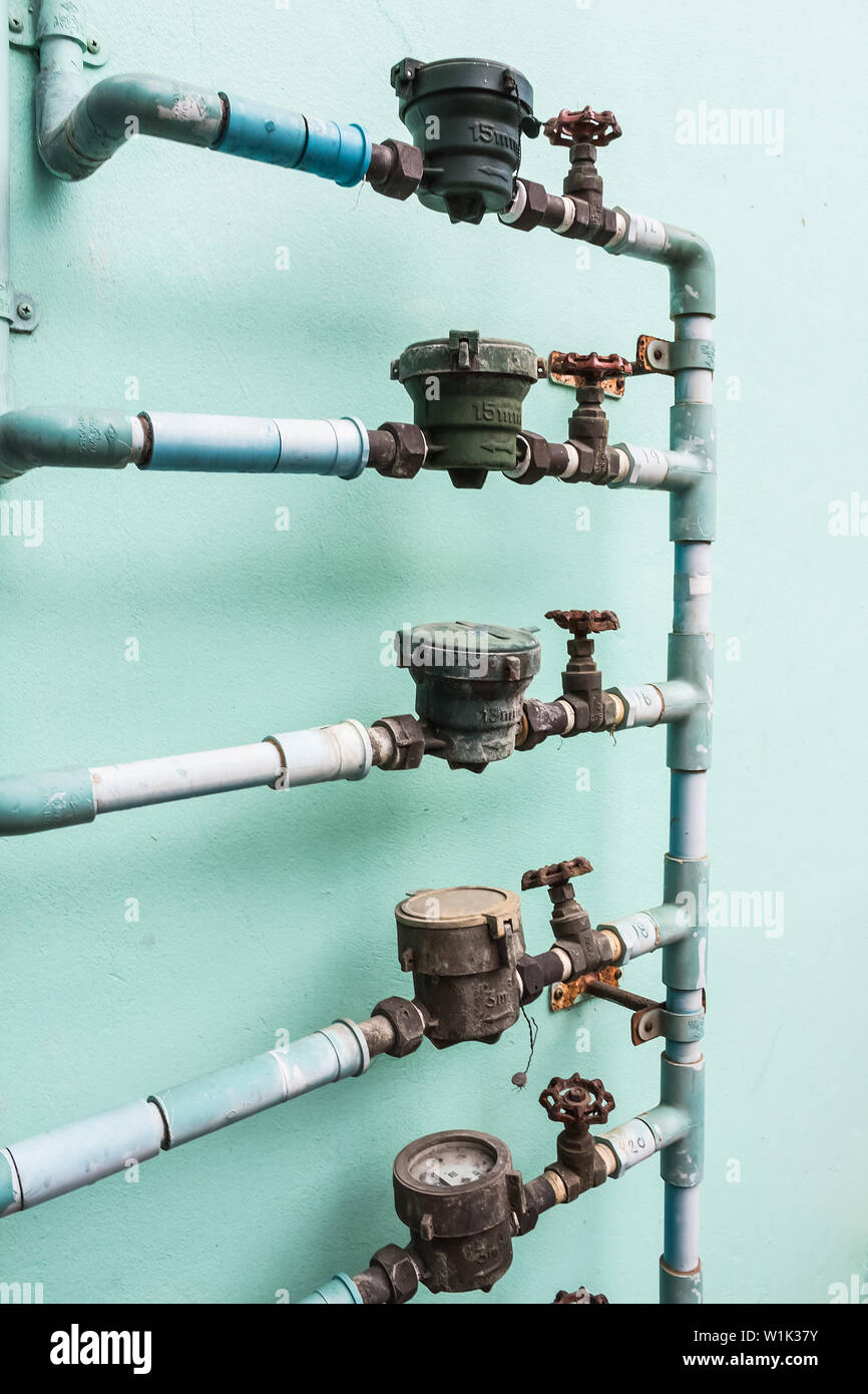 Old water meter Stock Photo - Alamy
