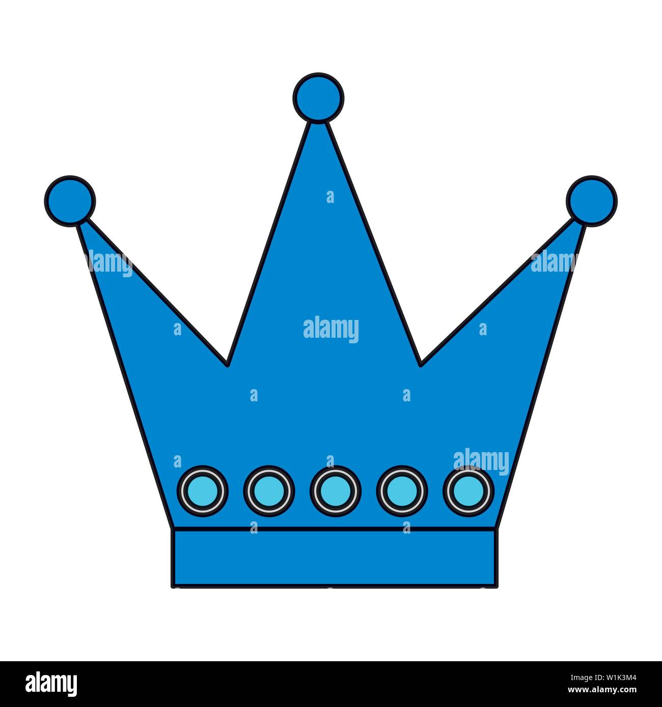 cute crown queen decorative icon Stock Vector Image & Art - Alamy