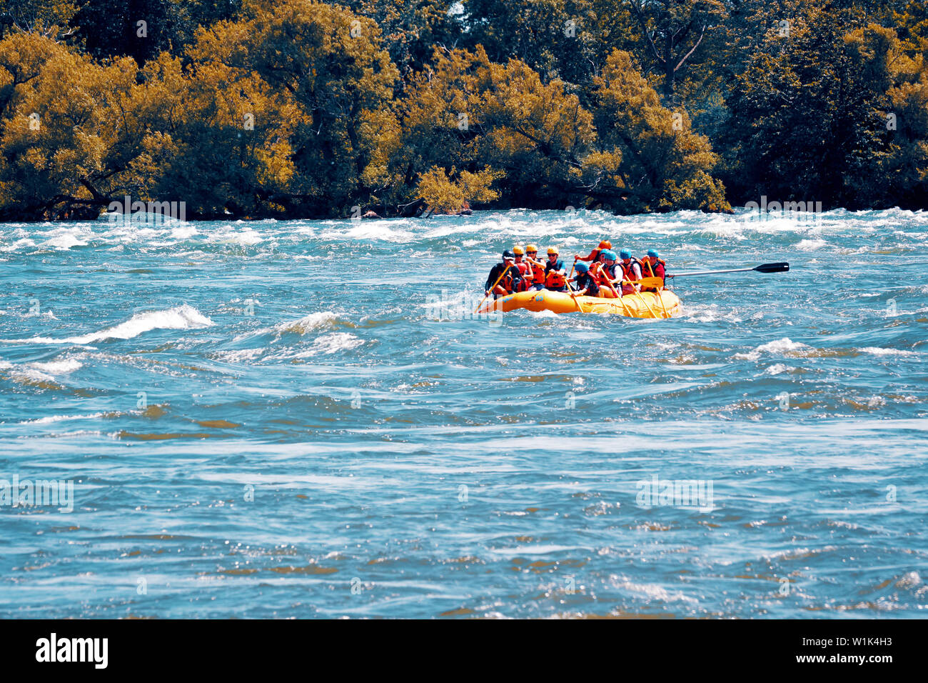 Rubber Raft People In Rubber Raft Stock Photos & Rubber Raft People In ...