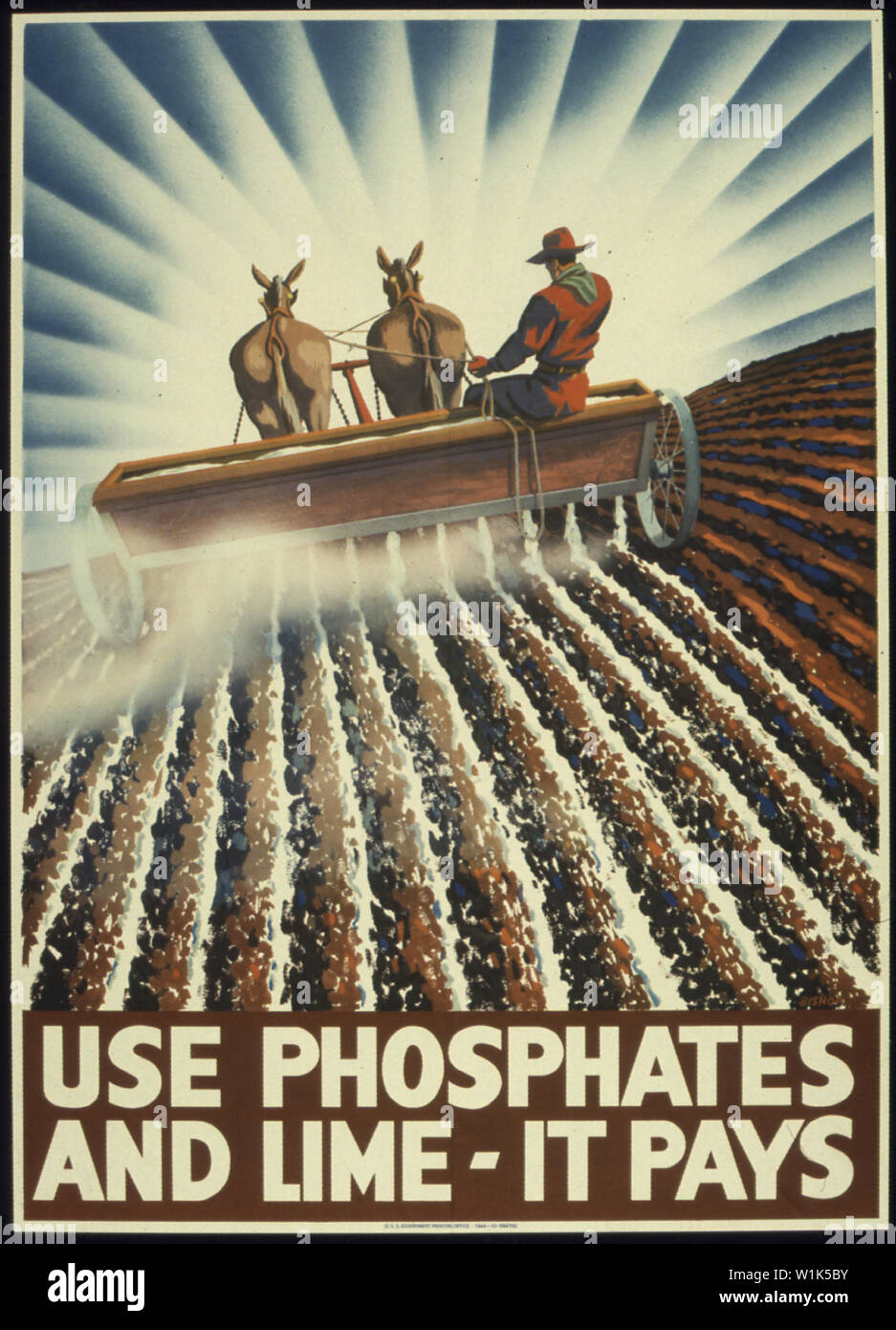 USE PHOSPHATES AND LIME - IT PAYS Stock Photo - Alamy