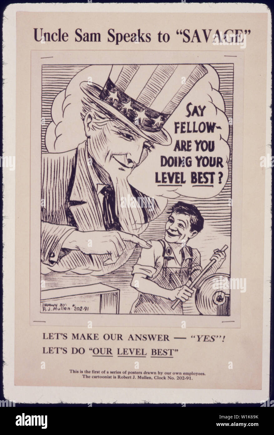 Uncle Sam speaks to SAVAGE. Let's make our answer - Yes! Let's do our ...