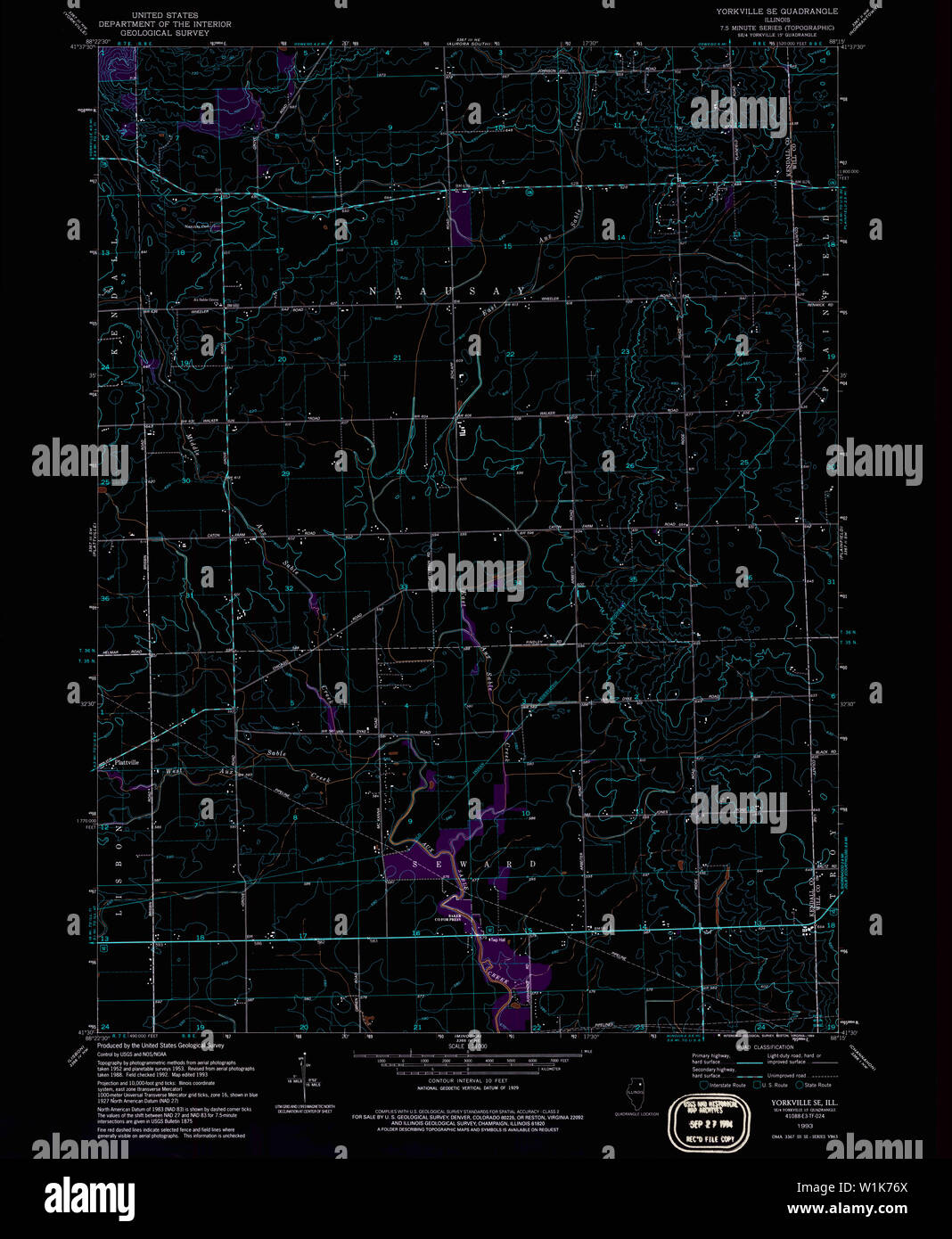 Map of yorkville hi-res stock photography and images - Alamy