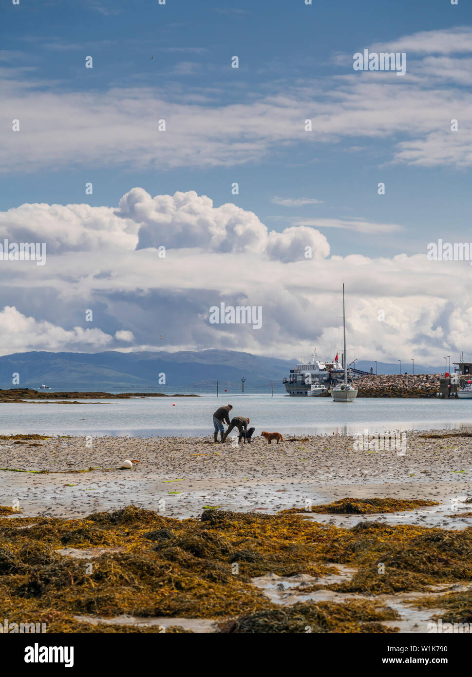 Galmisdale, Inverness, Isle of Eigg, Small Isles, Scotland Stock Photo ...