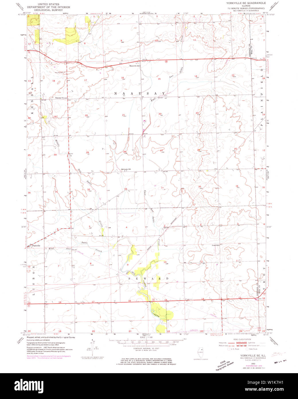 Map of yorkville hi-res stock photography and images - Alamy
