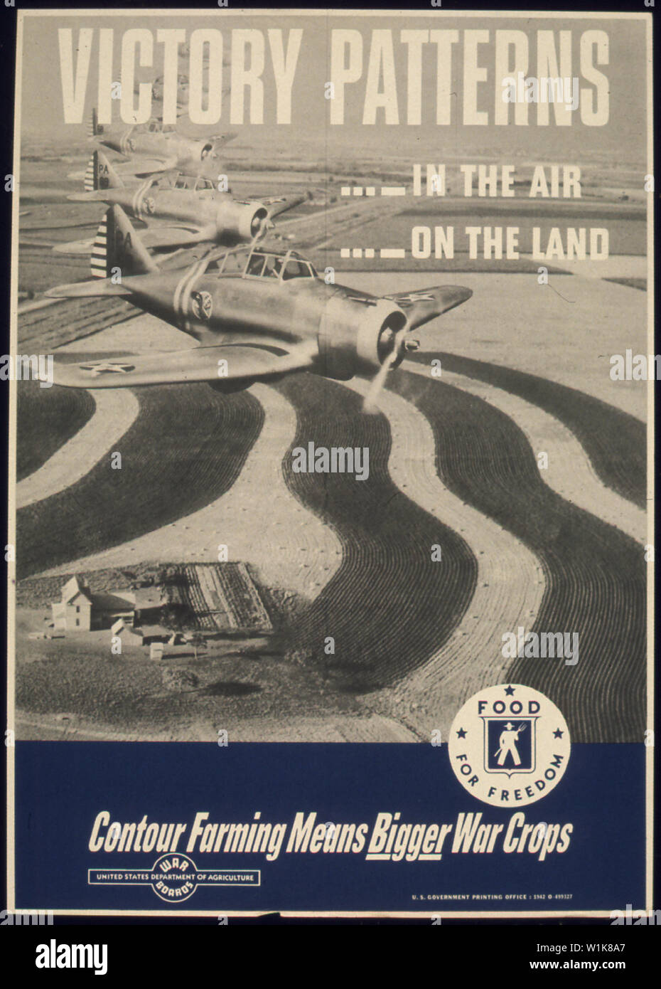 VICTORY PATTERNS - VICTORY BEGINS IN THE AIR, ON THE LAND Stock Photo ...
