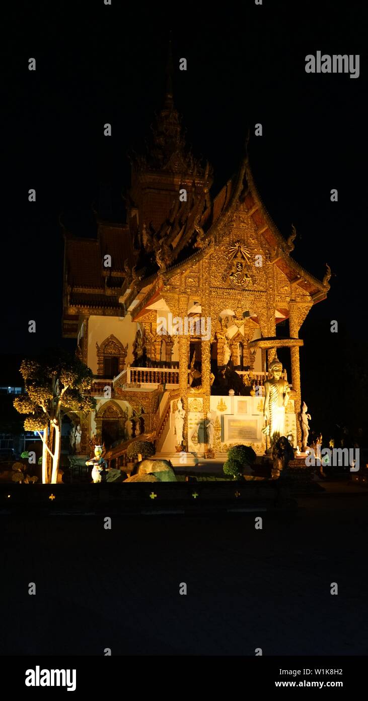 Temple by night Stock Photo - Alamy