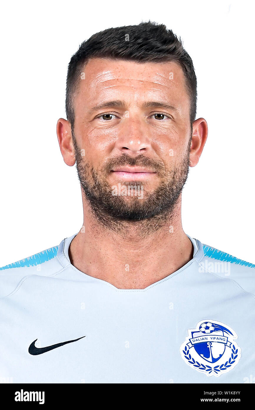 **EXCLUSIVE**Assistant coach Darko Matic of Dalian Yifang F.C. poses ...