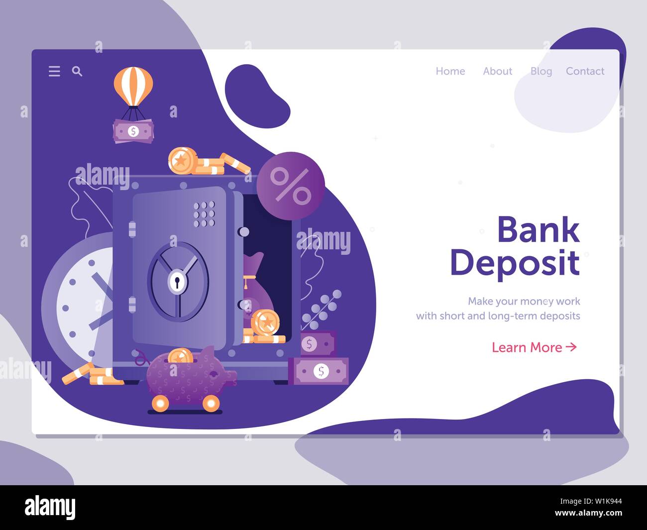 Online bank Stock Vector Images - Alamy