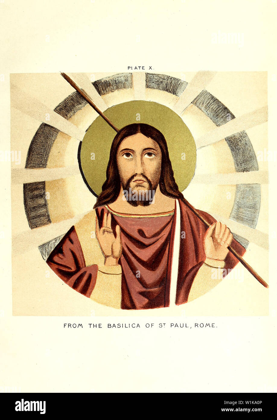 Christian illustration. Retro and old image Stock Photo - Alamy